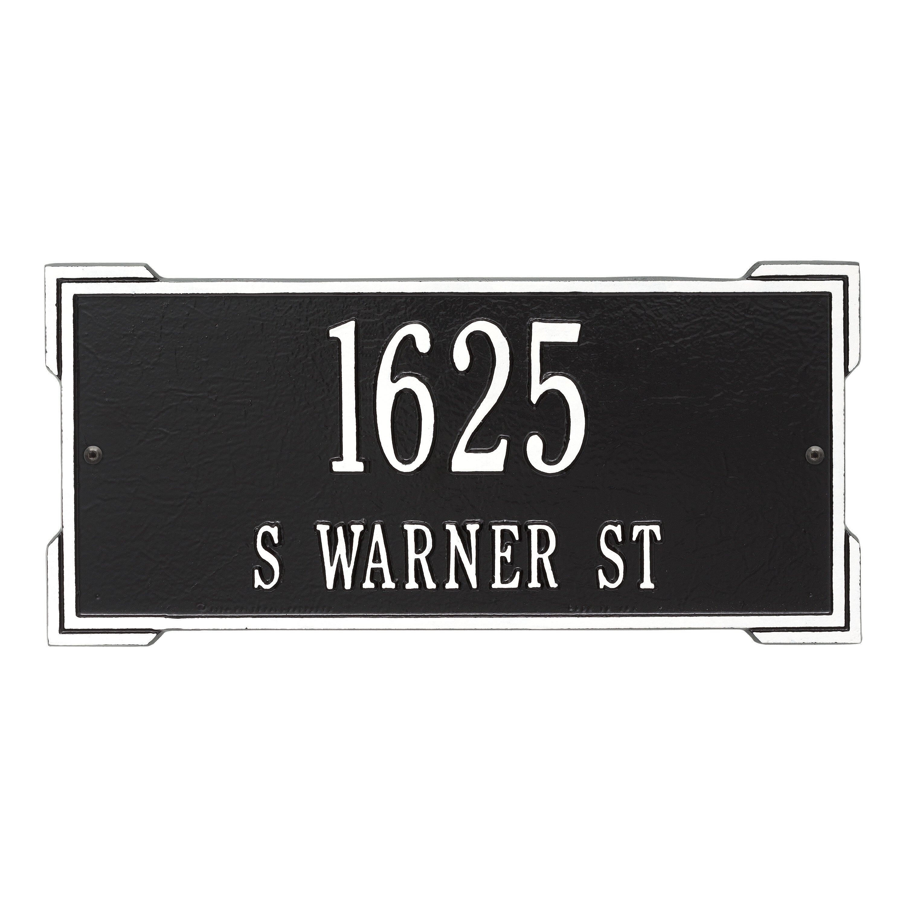 Rectangle Address Plaques – Rational Plaques