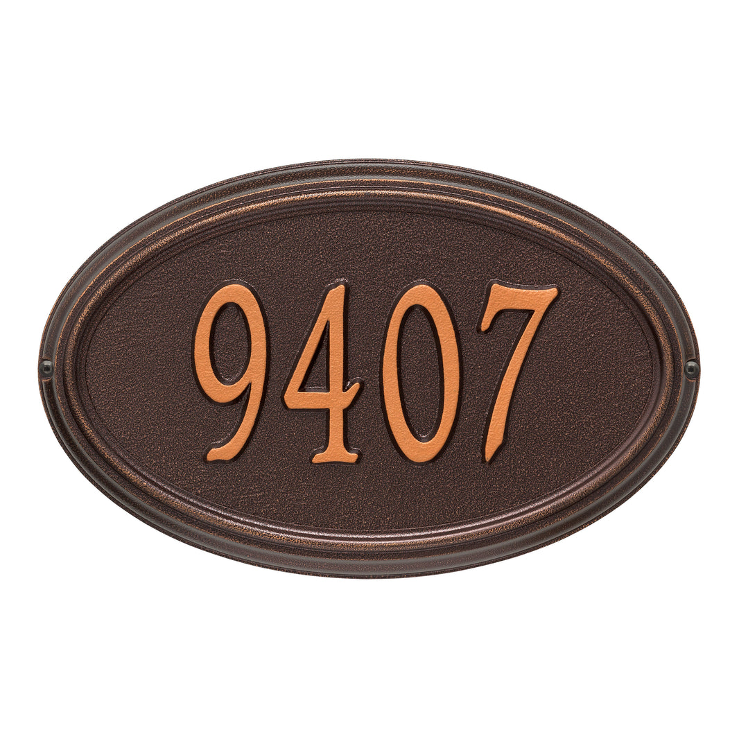 Oval Address Plaques by Whitehall Products – Rational Plaques