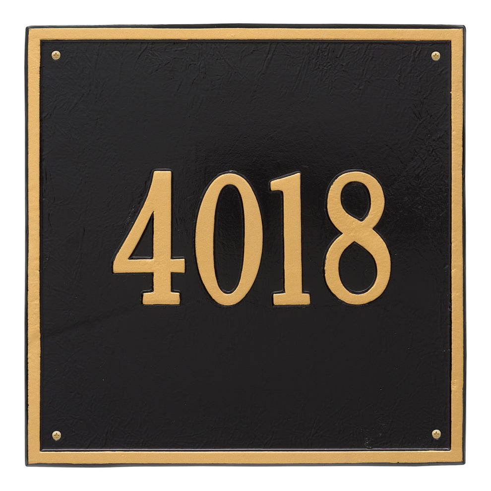 Whitehall Personalized Square Estate Wall Plaque - One Line – Rational ...